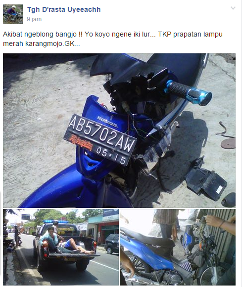 Begini Akibat Terobos Lampu Merah, Kedua Kepala Motor Ini Hancur ... Begini Akibat Terobos Lampu Merah, Kedua Kepala Motor Ini Hancur ...