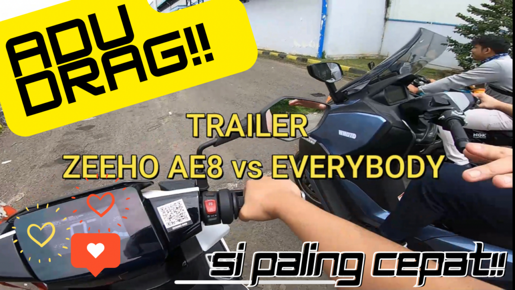 Test Ride Zeeho Ae8 Adu Drag Akselerasi Dahsyat Moge Aja Lewat
